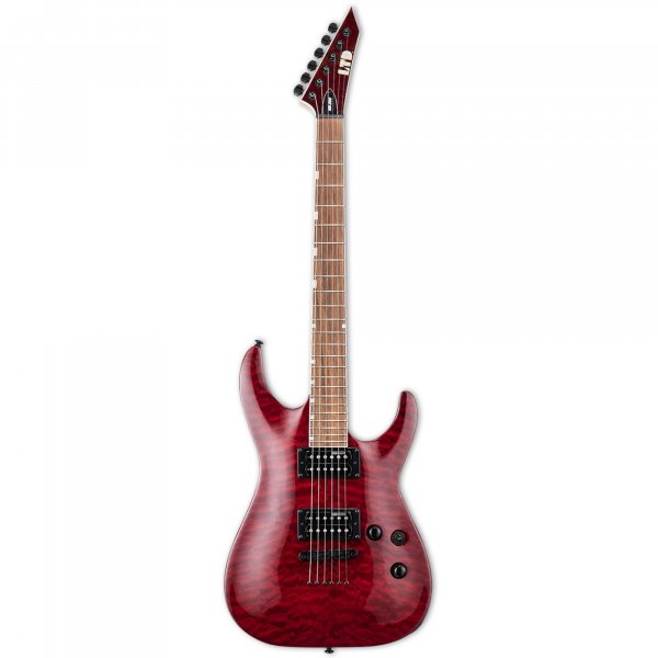 Buy ESP LTD MH-200QM NT 6 String Electric Guitar - Jatoba Fretboard - See Thru Black Cherry ...