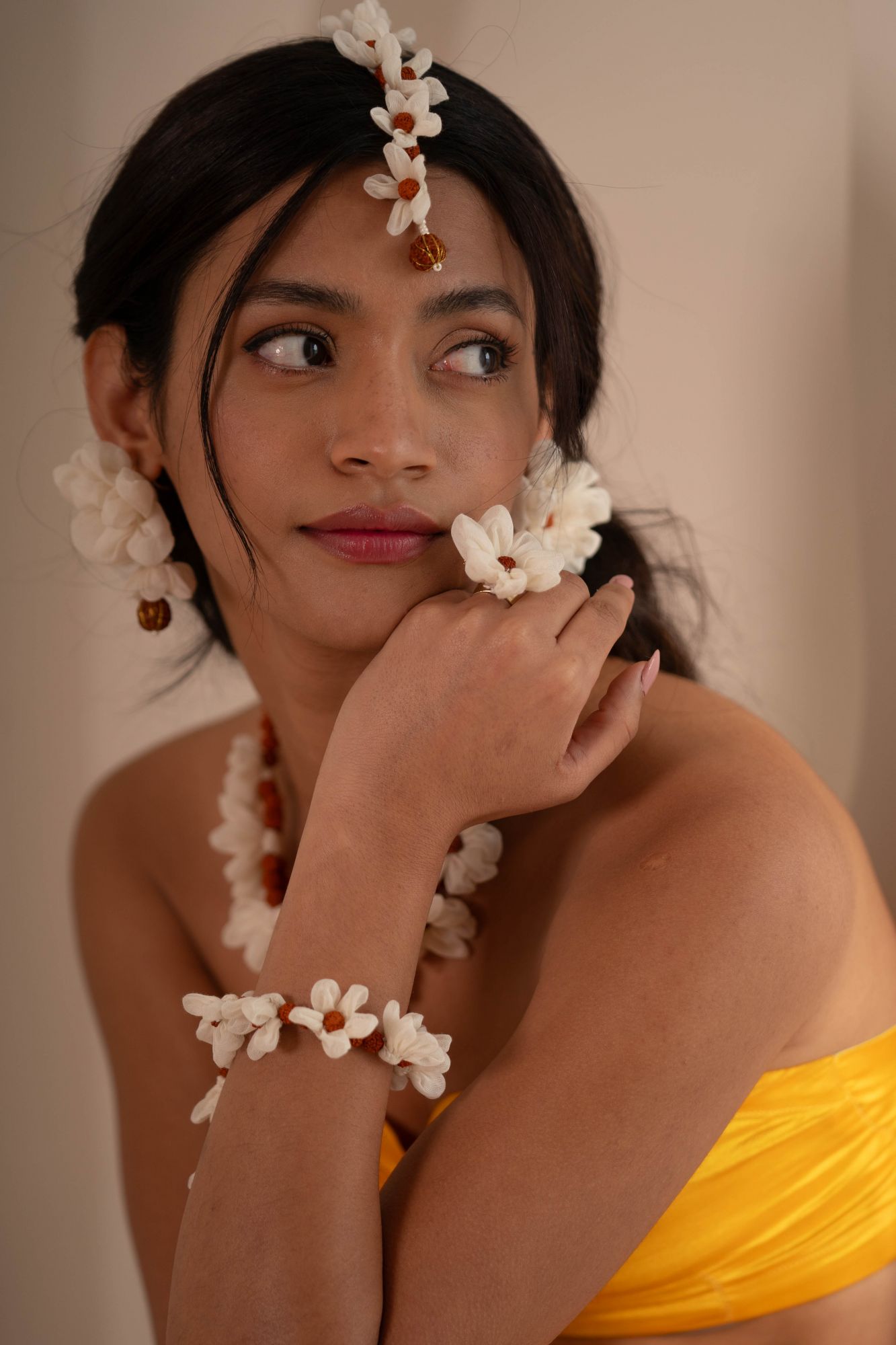 Malar Floral jewellery Set