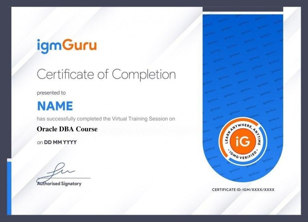 Oracle Dba Course Online With Certification [june]