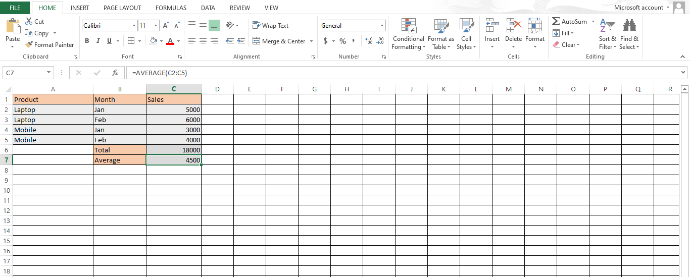 Microsoft Excel Examples For Students