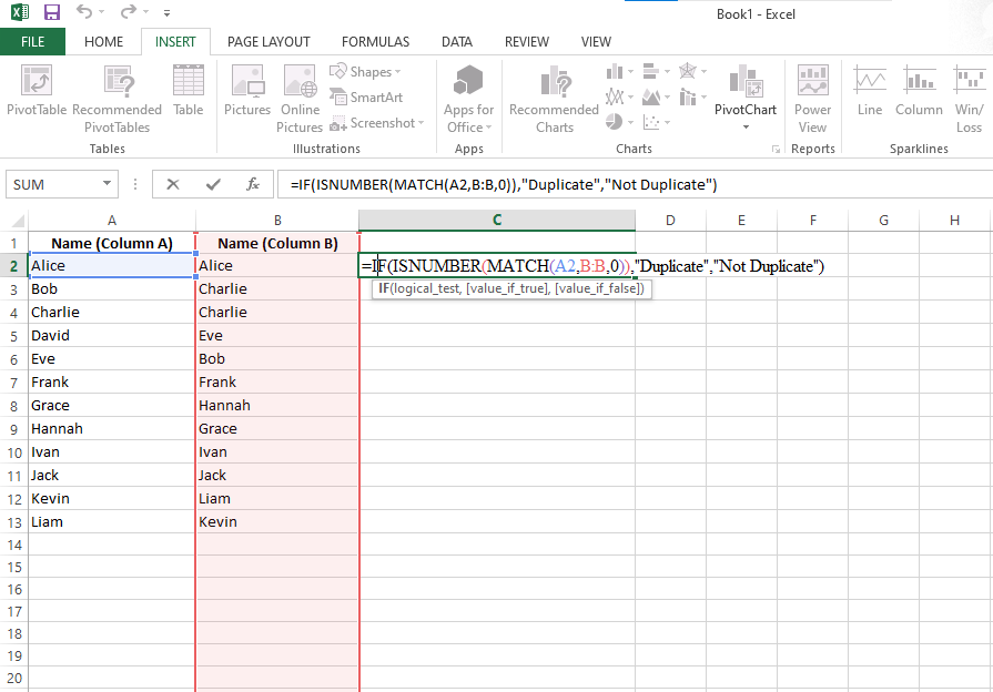 How To Compare Two Columns in Excel – An Easy Guide