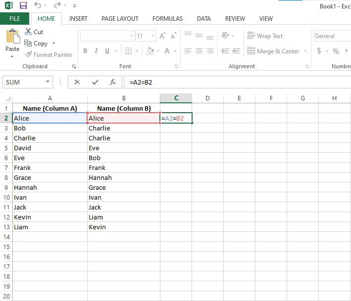 How to Compare Two Columns in Excel: A Step-by-Step Guide | igmGuru