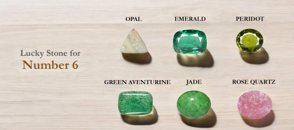 Lucky Gemstones for Number 6 in Numerology