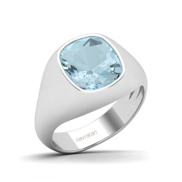 Cradle Serenity Aquamarine Ring