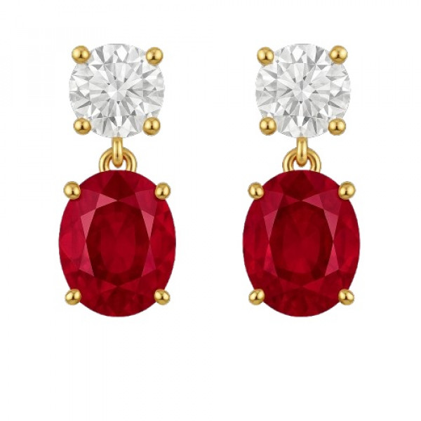 Imperial Ruby Drop Earrings