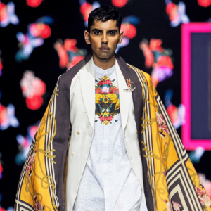 Davey Signature Printed Shirt and Singha Kazi Merino Wool Suit