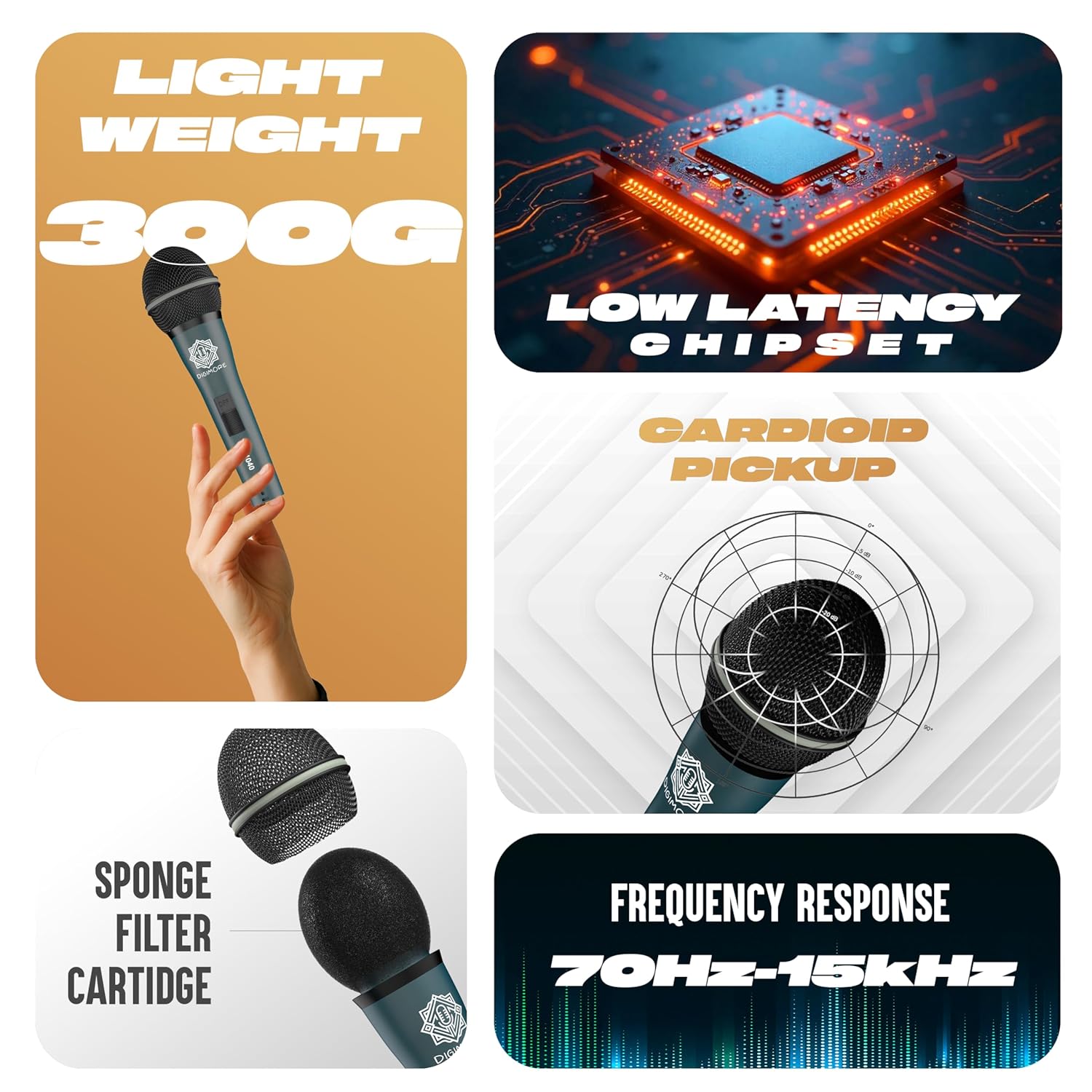 Digimore D-1040 Proffessional dynamic microphone