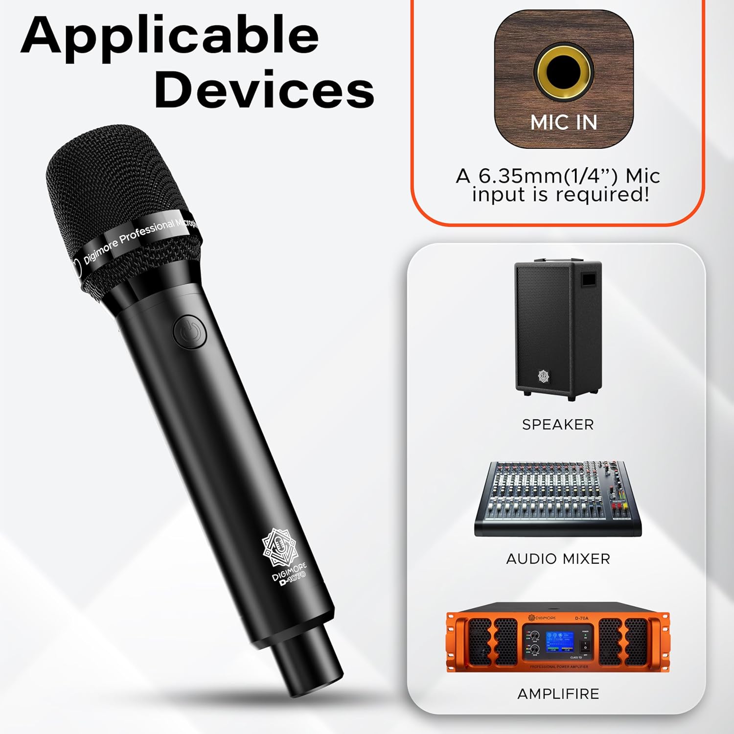 Digimore D-1070 Proffessional dynamic microphone