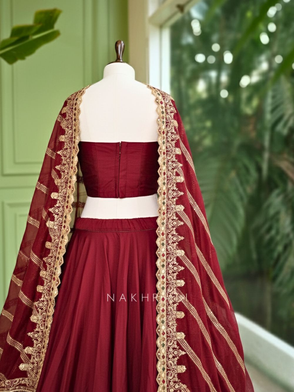 Ruby Enchant Corset Lehenga
