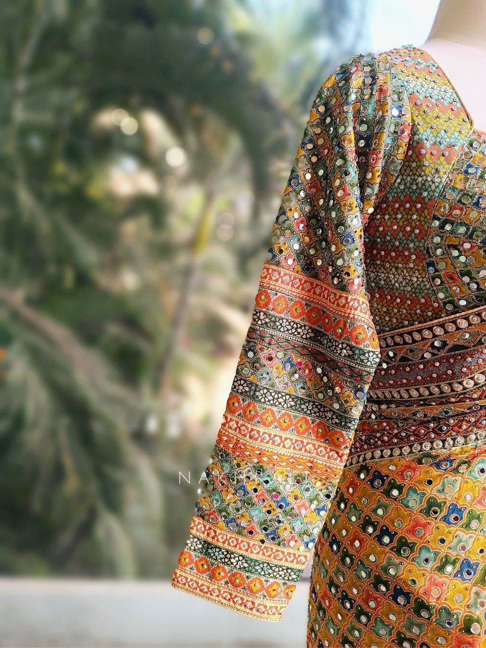 Kalavriti Multicolor Saree with Readymade Heavy Sequin