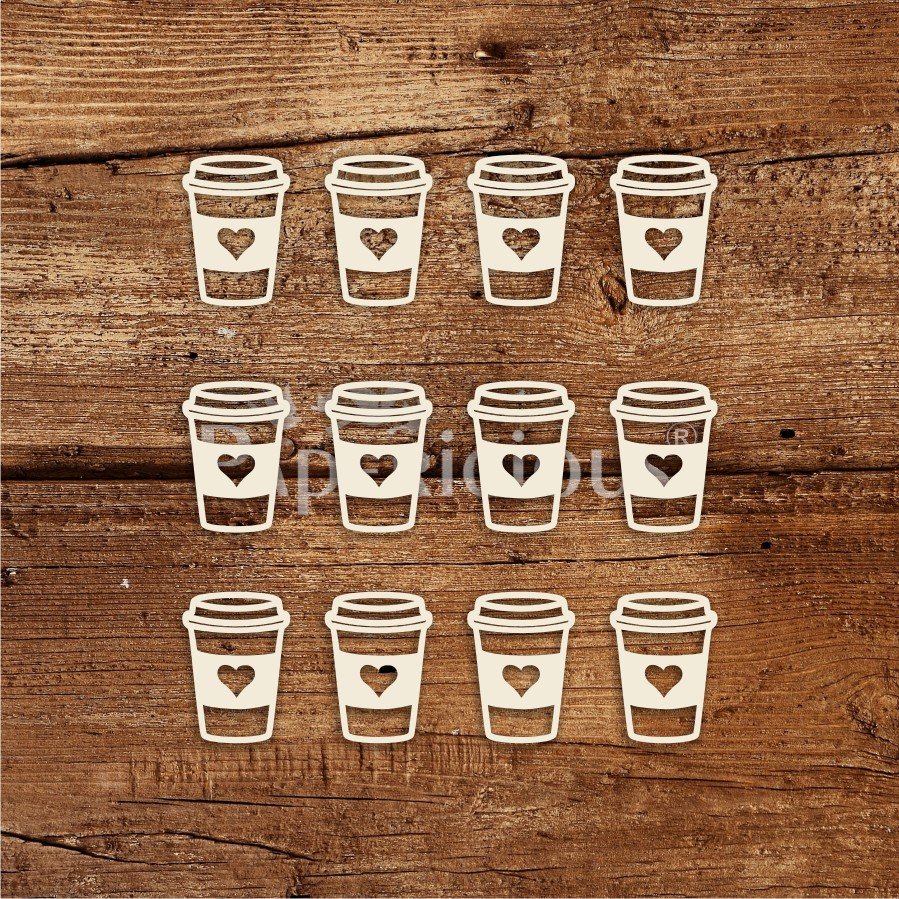 PAPERICIOUS - Mini Embellishments - Coffee Cup
