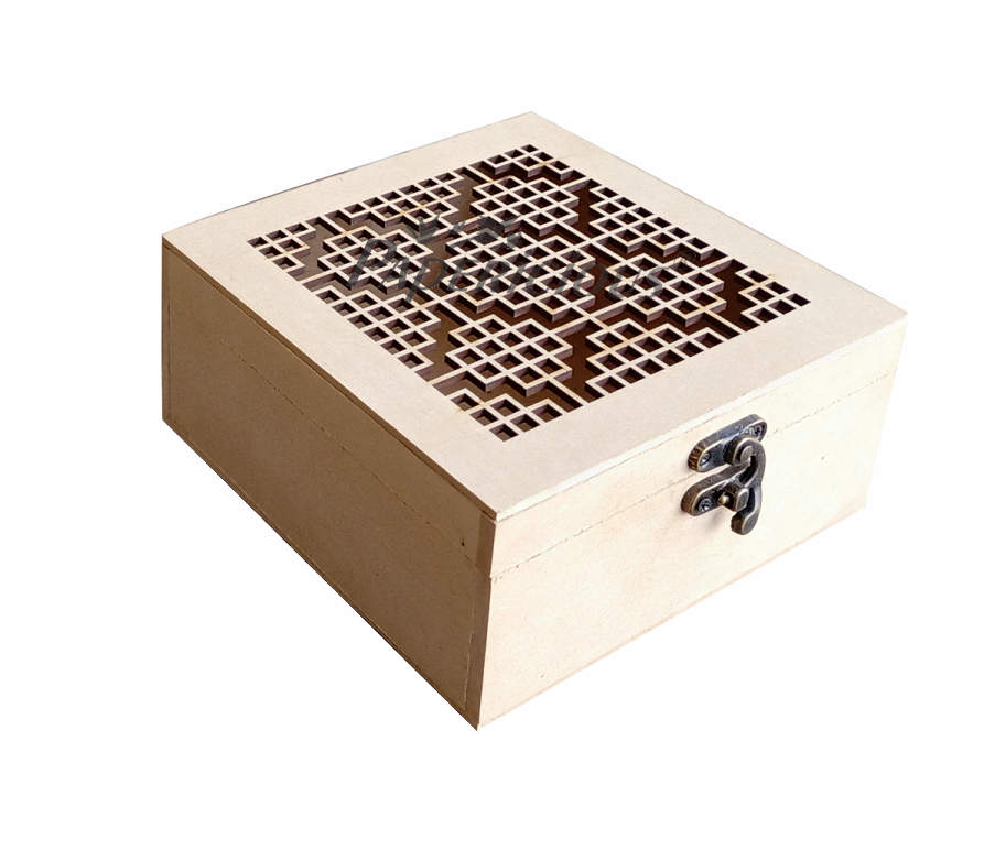 Papericious Laser Cut MDF Boxes - Cross Lines