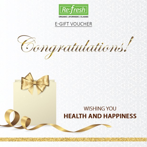 Congratulate Someone with an E-gift Vouchers| Re:fresh