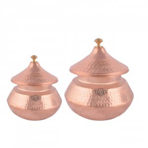 Copper pot, copper handi, handi set, copper plate, copper pan