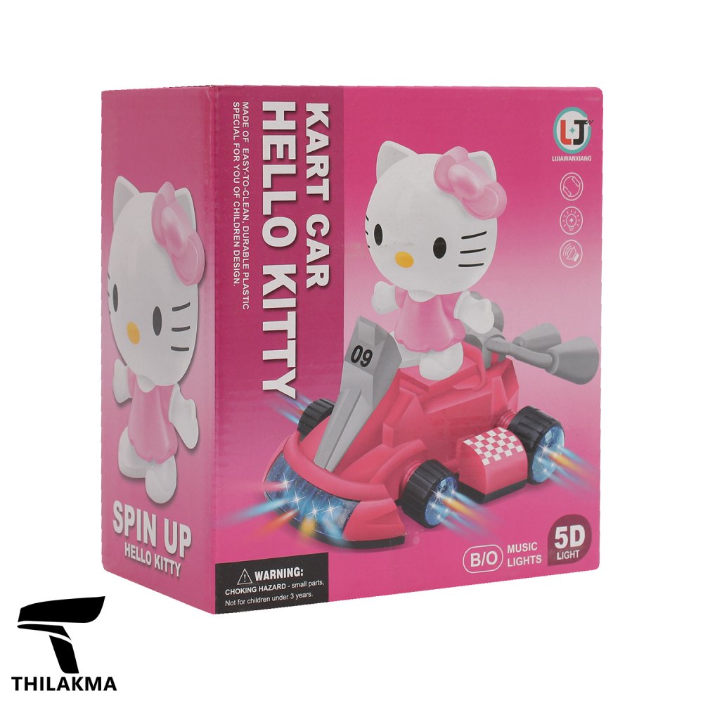 Light Up Hello Kitty Kart Car